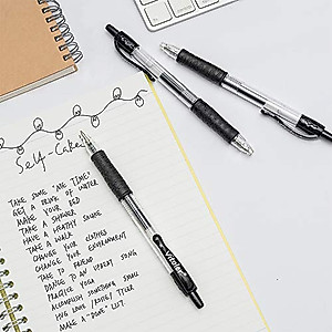 Vitoler Pens Fine Point Black Ink Office Pens Retractable Gel Ink Rollerball Pens with Premium Ink & Comfort Grip (0.7mm) (15-PACK)