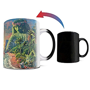 Morphing Mugs Disney – Moana – Thomas Kinkade Studios - One 11 oz Color Changing Ceramic Mug – Image Revealed When HOT Liquid Is Added!