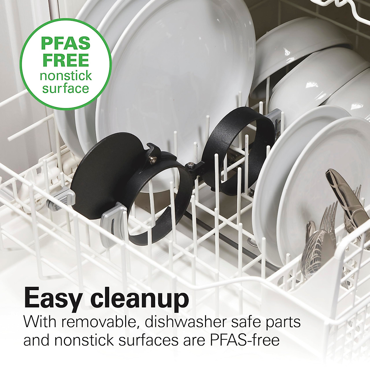 Hamilton Beach Breakfast Sandwich Maker with Egg Cooker Ring, Customize Ingredients, Perfect for English Muffins, Croissants, Mini Waffles, Perfect White Elephant Gifts, Coral (25483)