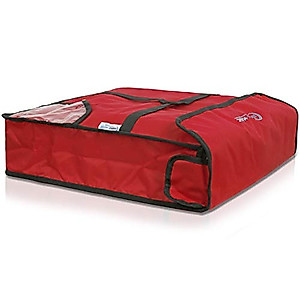 SIMPLI-MAGIC Reusable Insulated Delivery Bag, 20” x 20” x 5”, Red