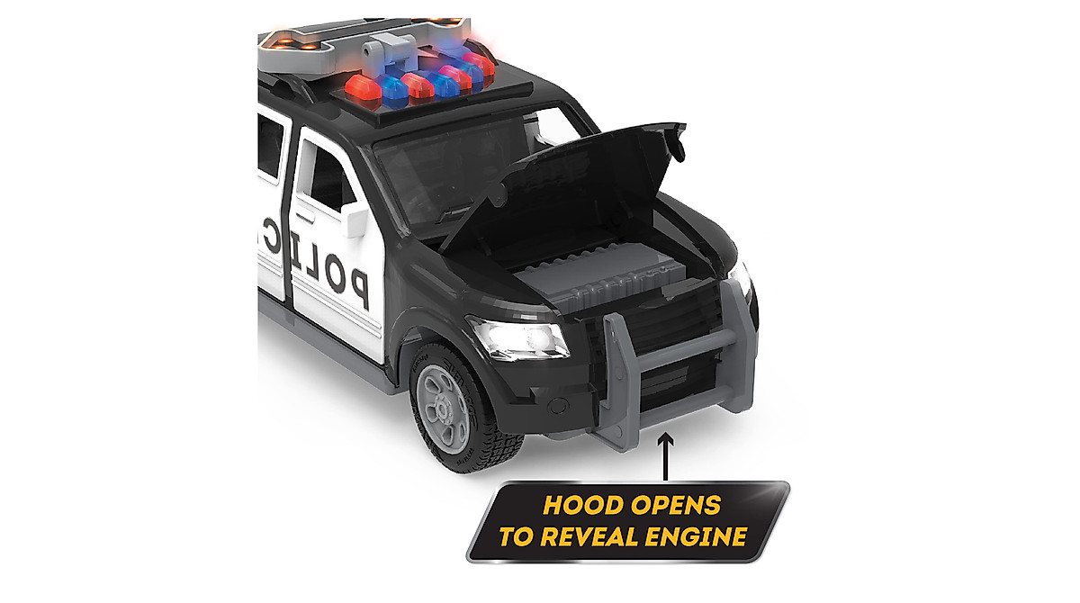 Driven by Battat Police Car Toy with Lights & Sound