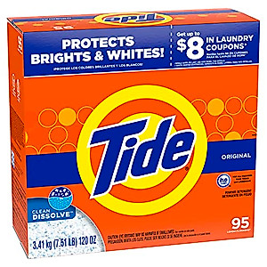 Tide Powder Laundry Detergent, Original, 95 loads, 120 oz