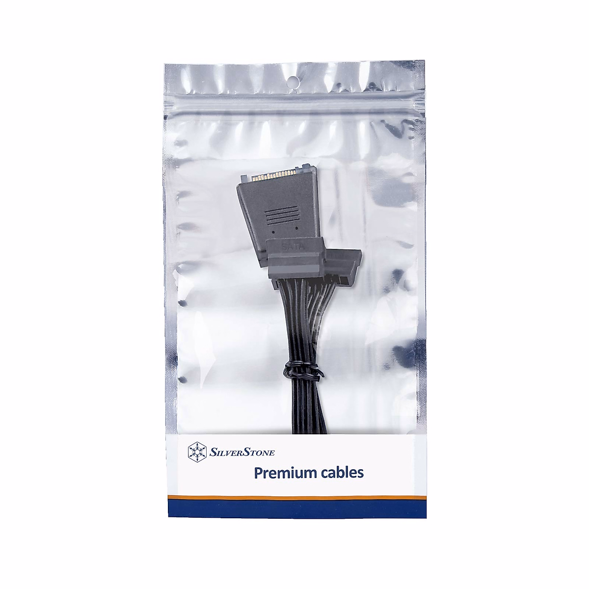 SilverStone Technology Super Flexible one-to-Three SATA Power connectors with capacitors CP06-L-USA