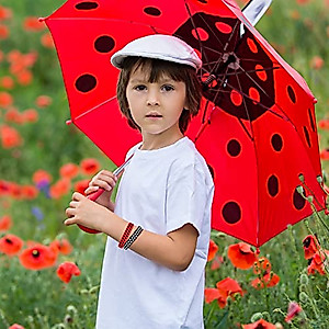 Civaner 24 Pieces Ladybug Party Decoration Favor Ladybug Silicone Bracelets Ladybug Silicone Wristbands Ladybug Themed Bracelet Wristband