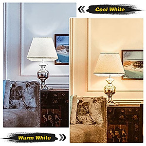 Lamp shades Set of 2, Drum Fabric Lamp Shades for Table Lamps and Floor Lights, Lampshades (Spider Fitter): 7.9" Top x 12" Bottom x 9.5" High, Lampshades Natural Linen Hand Crafted