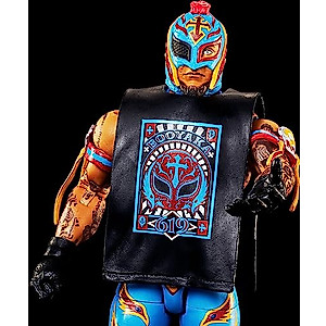 Mattel WWE Rey Mysterio Top Picks Elite Collection Action Figure, Articulation & Life-Like Detail, Interchangeable Accessories, 6-inch