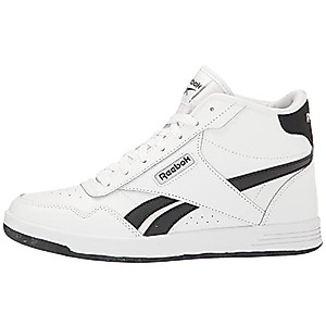 Reebok Women's Club C High Top Cross Trainer, White/Black, 7.5