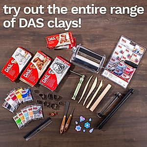 DAS Air-Hardening Modeling Clay - Terra Cotta Clay 1.1lb Block - Pliable Air Clay for Sculpting and Coating - Easy to Use Air Dry Modeling Clay - Molding Clay for Sculpting and More