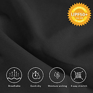 baleaf Men's 7" Casual Shorts for Summer Elastic Waist Quick Dry Lightweight Short with Cargo Hiking Fishing Black Size XL