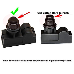 MENSI Updated AA Battery Operated Push Button Igniter Spark Generator for Gas Grill, Stove, Fire Pit (2 outlets) Mounting Thread 22mm NOT for AAA Type