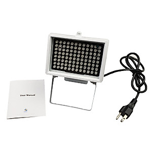 DMetric IR Illuminator, AC 110V - 220V 850nm Infrared 96 LED Night Vision Waterproof Lamp for Indoor Outdoor Security CCTV Camera, Long Range 80m (263 feet) and Wide Angle 60 Degree