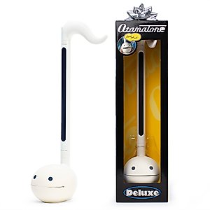 Otamatone Deluxe [English Manual] Electronic Musical Instrument Synthesizer from Japan by Cube/Maywa Denki, White