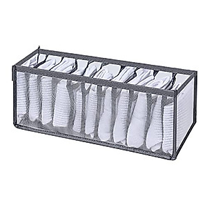 SERN Drawer Closet Foldable Underwear Organizer for Sock/Ties,Bras,Underwear Storage Box