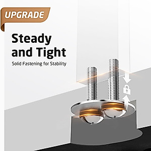 KES Freestanding Towel Rack for Bathroom, Floor Towel Racks for Bathroom with Weighted Base 2-Tier, Double Bath Towel Holder 18/8 Stainless Steel Brushed Finish, BTH231-2