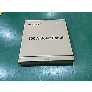 OYSTADE 100W Portable Solar Panel, Foldable Solar Charger with 2xUSB+DC Outputs, Compatible with Generators Power Station for Camping RV Travel Off-Grid Home Black