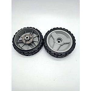 shiosheng 2pcs Lawn Mower Drive Wheels for Husqvarna 580365301