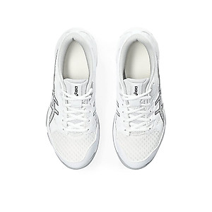 ASICS Women's GEL-ROCKET 11 Volleyball Shoes, 7, WHITE/PURE Silver