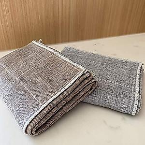 IPPINKA Nawrap Organic Binchotan Face Towel, Naturally Anti-Odor, Gray/Ivory