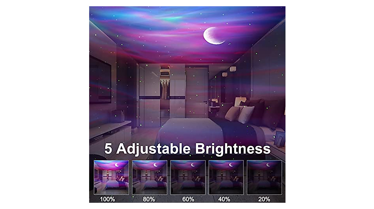 Aurora Star Light Projector with Moon & Galaxy Lights | Relax & Decorate