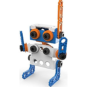 Meccano Junior, 150 pcs Bucket STEAM Model Building Kit for Open-Ended Play, Grey