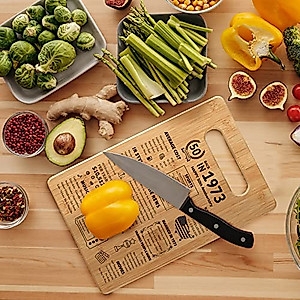 50th Wedding Anniversary Cutting Board Gifts for Women Men Marriage Gifts for Couple 1973 Poster Back In 1973 50th Anniversary Decorations 100% Organic Bamboo Pre Oiled 11"L x 7"W x 0.5"Th