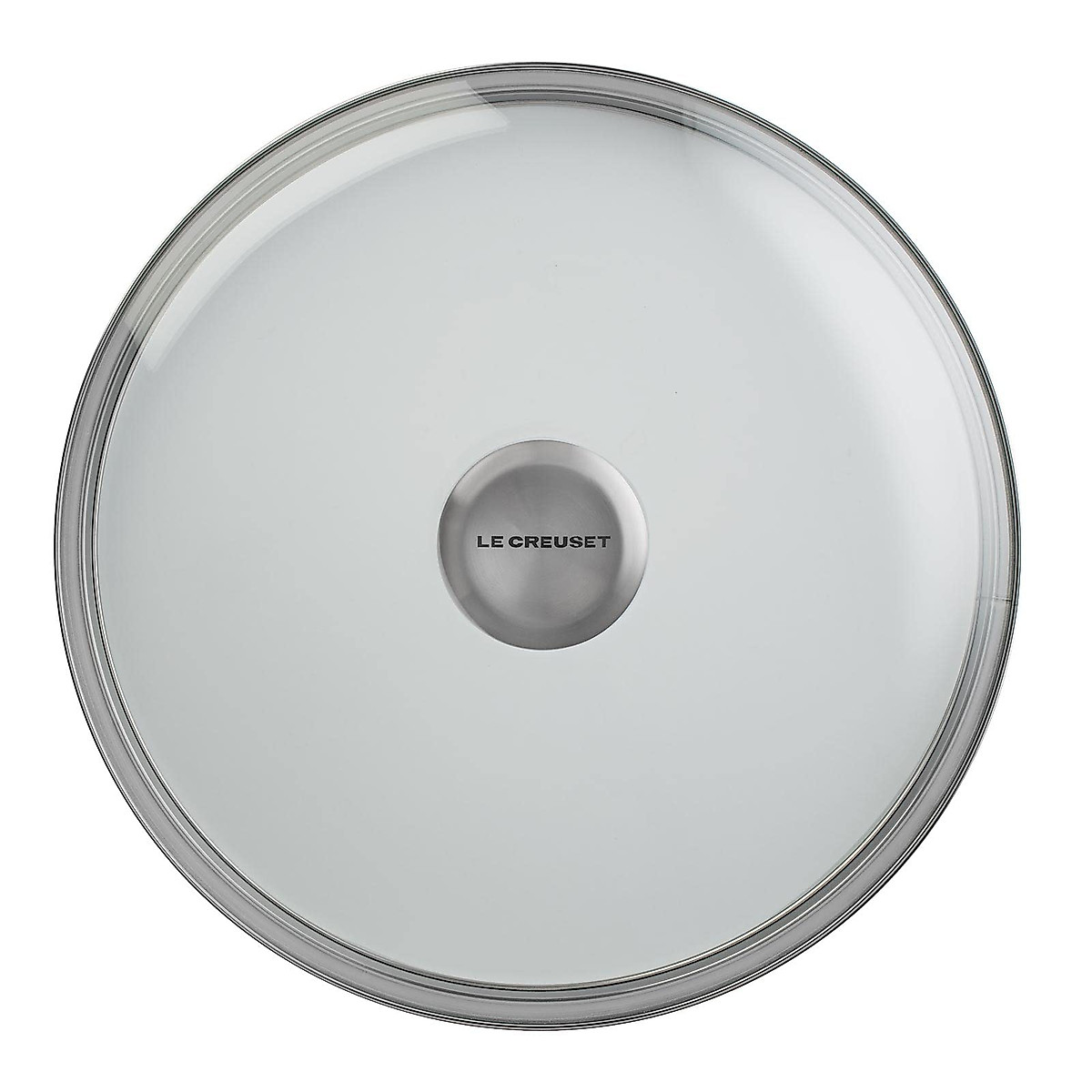 Le Creuset 12 Inch Stainless Steel Frypan Bundle with Glass Lid SS Knob