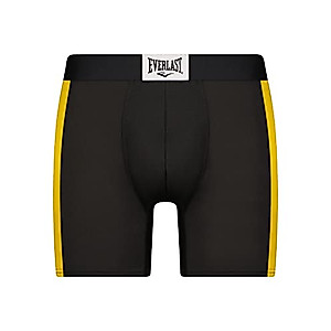 Everlast Mens Boxer Briefs, Perfect Boxer Brief for Men Pack of 6 Active Performance Mens Underwear (Medium, Black/Grey/Orange)