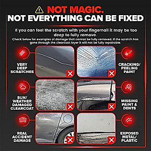 Carfidant Scratch and Swirl Remover - Ultimate Car Scratch Remover - Polish & Paint Restorer - Easily Repair Paint Scratches, Scratches, Water Spots! Car Buffer Kit 2 Pack