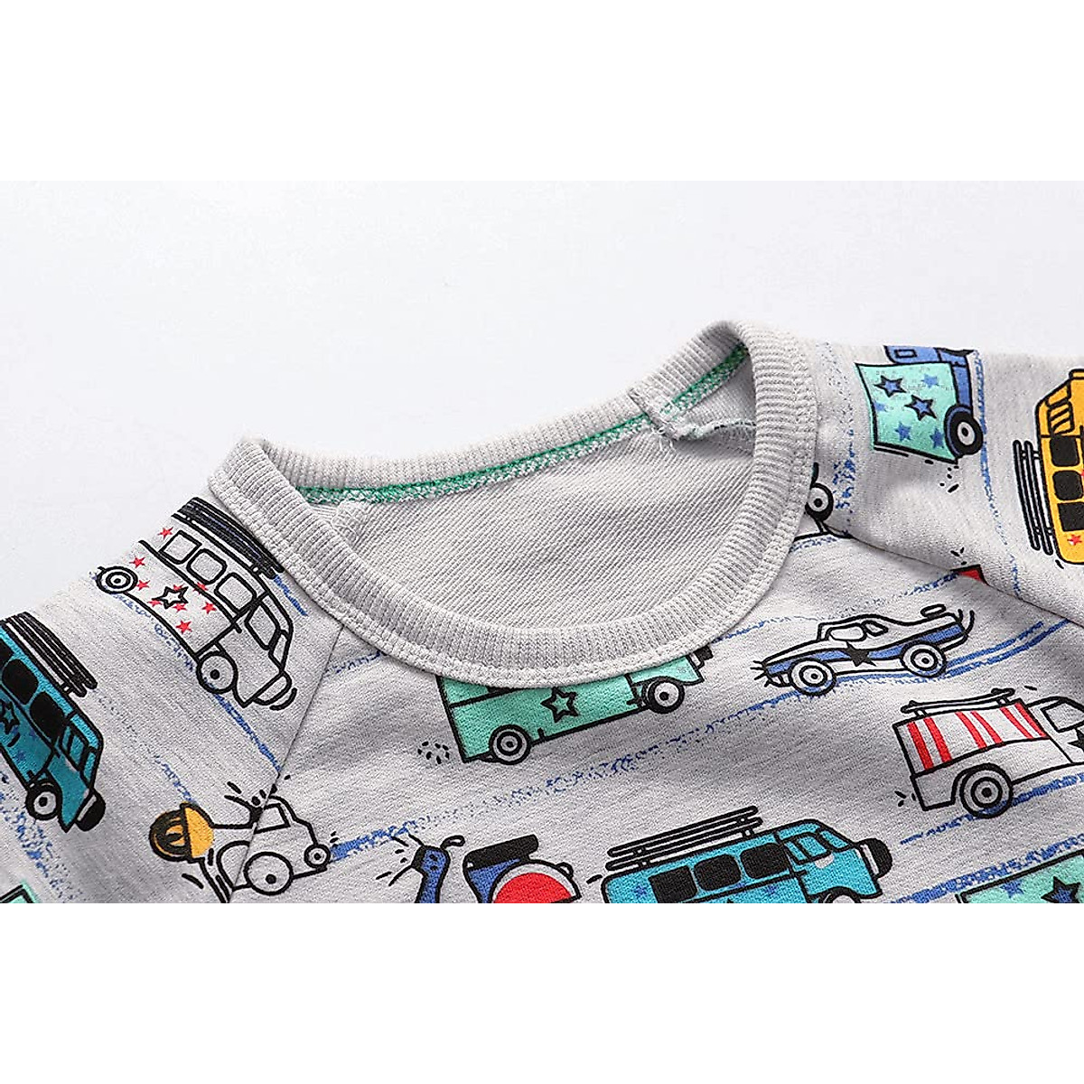 DDSOL Toddler Boy Clothes 2Pcs Vehicle Cars Sweatshirt and Jogger Sweatpant Set Kids Fall Winter Playwear Outfits 3T