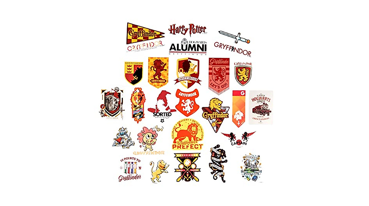 Conquest Journals Harry Potter Gryffindor Vinyl Stickers, Unique ...