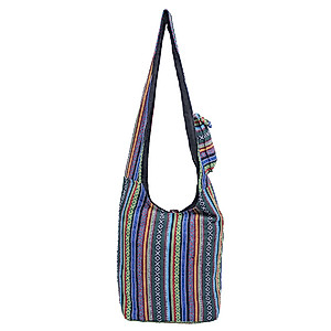 THE COLLECTION ROYAL Graphic Crossbody Bag for Women, Boho Purse, Boho Bag, Hippie Bag, Hippie Purse, Cloth Purse for Women