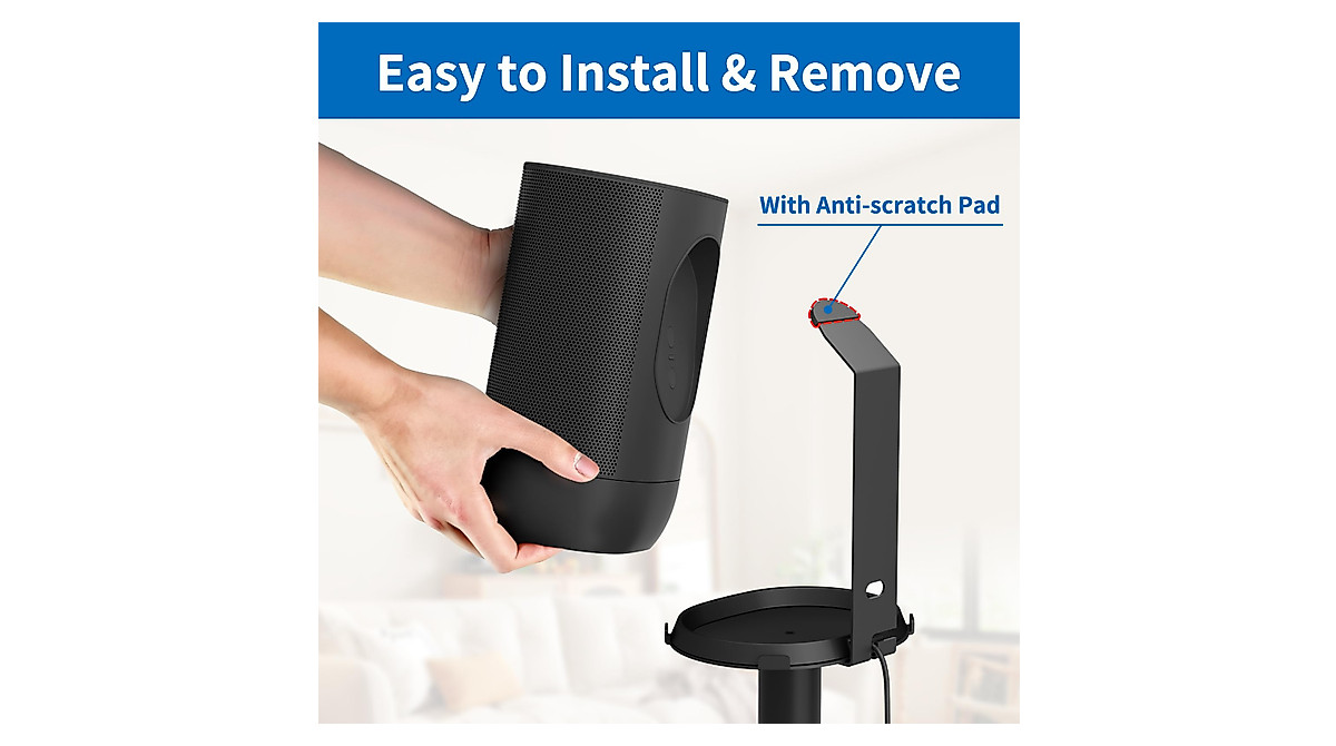 Heavy Duty Floor Speaker Stand for Sonos Move, Move 2 Stand Holder with ...