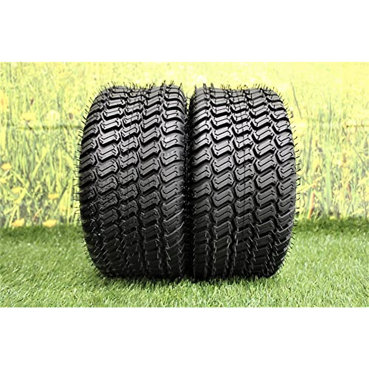 Set of 2 - 16X6.50-8 4 Ply Turf Tires for Lawn & Garden Mower 16x6.5-8