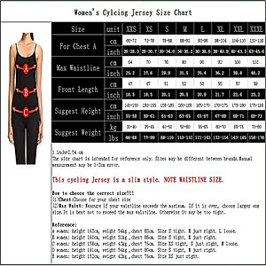 JPOJPO Women's Reflective Long Sleeve 5D Gel Padded Bicycle Cycling Suit Clothing Pants Set