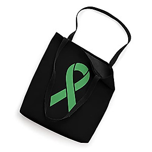 Non-Hodgkin Lymphoma Awareness Green Ribbon Support Tote Bag