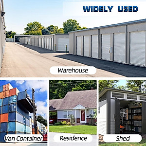 Mardili Lock Hidden Shackle Trailer Puck Padlocks Rekeyable Keyed Alike, Soild Steel, Pack of 3