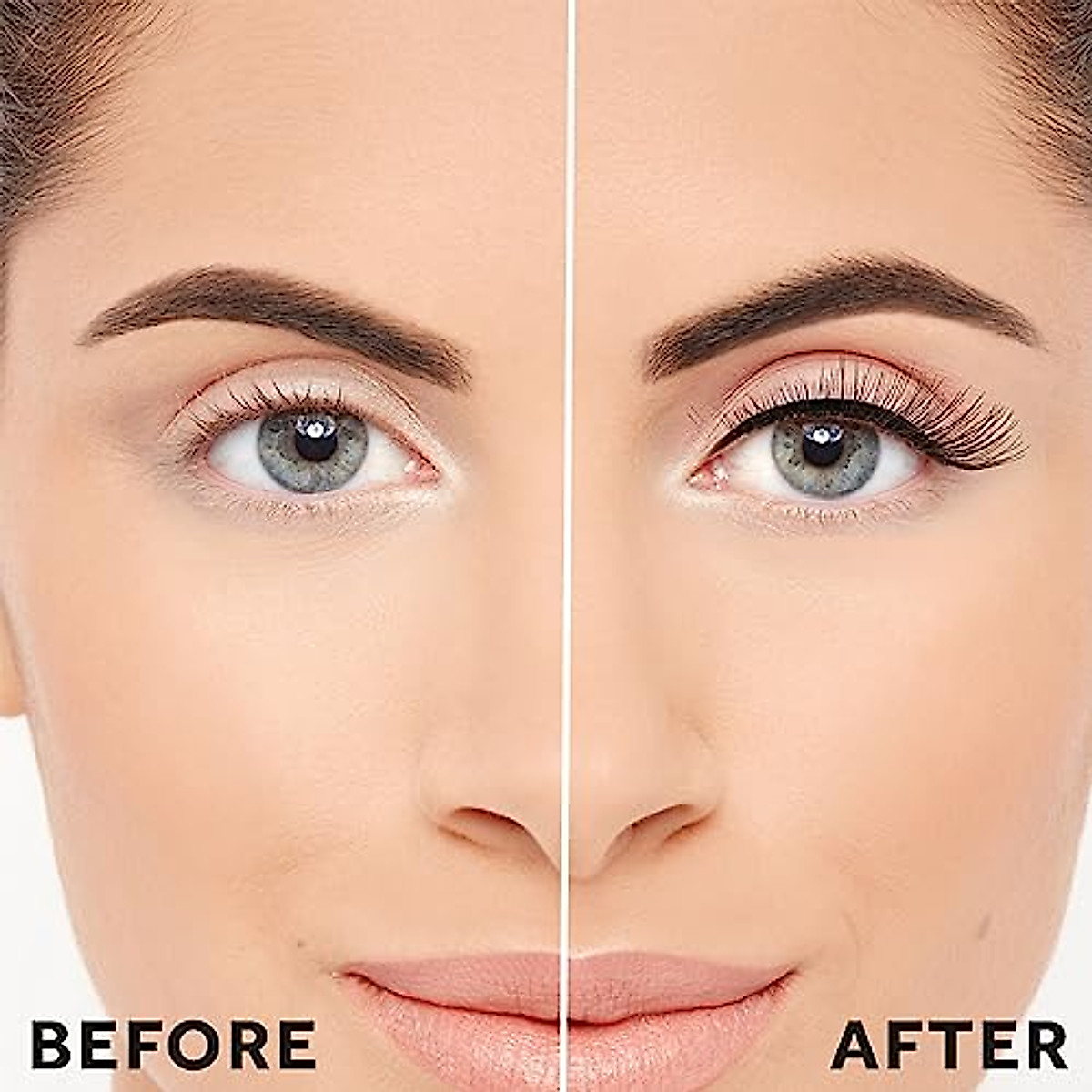 Eylure Line & Lash Kit, 2-in-1 Lash Black Glue Eyeliner and False Lashes, Faux Mink Wispy