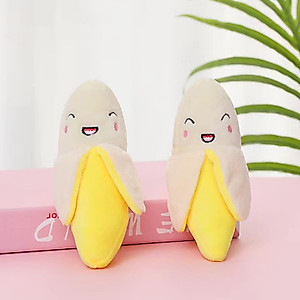 jeeone Banana Dog Toys Squeaky Chewing Toys Tooth Cleaning Dog Supplies,Bite-Resistant Golden Retriever Teddy Pets, etc, Dog Training, Sofa Damage Prevention, Banana ​Pet Toys