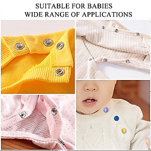 Minestylish 100 Sets Metal Snaps Buttons with Fastener Pliers Press Tool Kit Perfect for DIY Crafts Clothes Hats and Sewing, Snap Button Fasteners Kit for Clothing(Colorful / 400 PCS)