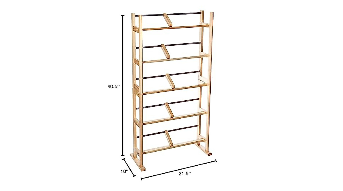 Atlantic Element Media Storage Rack - Stylish & Stable