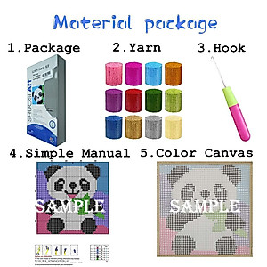 Puzamen Latch Hooks for Kids, Latch Hook Rugs for Beginners Soccer