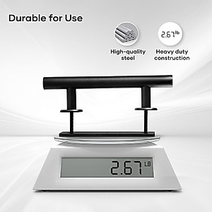 EaseLife 10" Sliding Barn Door Handles and Pulls, Rustic Double Sided Hardware Set, Heavy Duty, Matte Black Powder Coated Finish, Easy Install