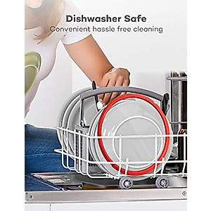 Goldlion Sealing Ring Compatible with Ninja Foodi 5 Quart 6.5 Quart and 8 Quart Silicone Gasket Accessories Rubber Sealer Replacement for Pressure Cooker and Air Fryer, Pack of 3