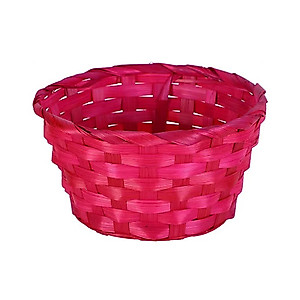 MOMOJIA Convenient Bamboo Basket Convenient Practical Storage Baskets Bamboo Sieve Handmade Weaving Round Basket
