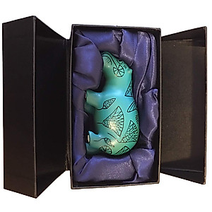 Blue Hippo Pocket Art Ancient Egyptian Museum Replica Hippopotamus Miniature Statue 4L