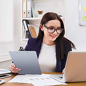 Metal Clipboard, Contractor Heavy Duty Aluminum Clipboard with High Capacity Clip, Rust-Proof Plate for Letter Size and A4 Paper Sheet, Supplies for Office, Jobsite, Medical, School, Law Enforcement