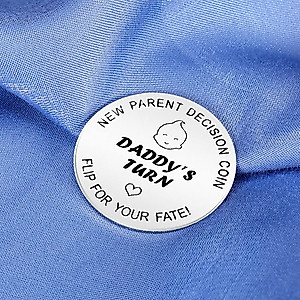 Neatbuddy Decision Making Coin Pregnancy Gifts for First Time Moms, New Dad Gifts, New Moms Gifts for Women, Dad Gifts for New Parents to Be Birthday Gift