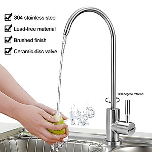 FS-TFC 5-Stage Reverse Osmosis Water Filtration System 100GPD Fast Flow Plus Extra 4 Filter for Free (FS-RO-100G-A)