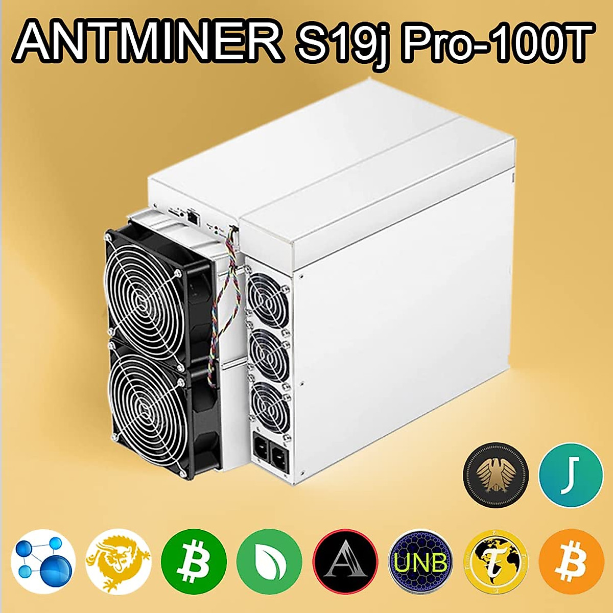 Antminer S19j Pro 100th/s Bitcoin Miner, 3050W BTC BCH Asic Miner Bitcoin Miner Machine Include PSU