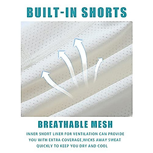 MERIABNY Tennis Skirts for Girls Active Golf Skirt 8 9 Years Kids Workout Athletic Skort White Casual Activewear